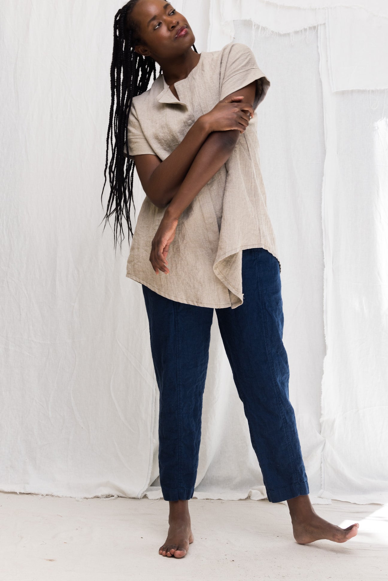 Clyde Work Pant in Midweight Linen – Elizabeth Suzann